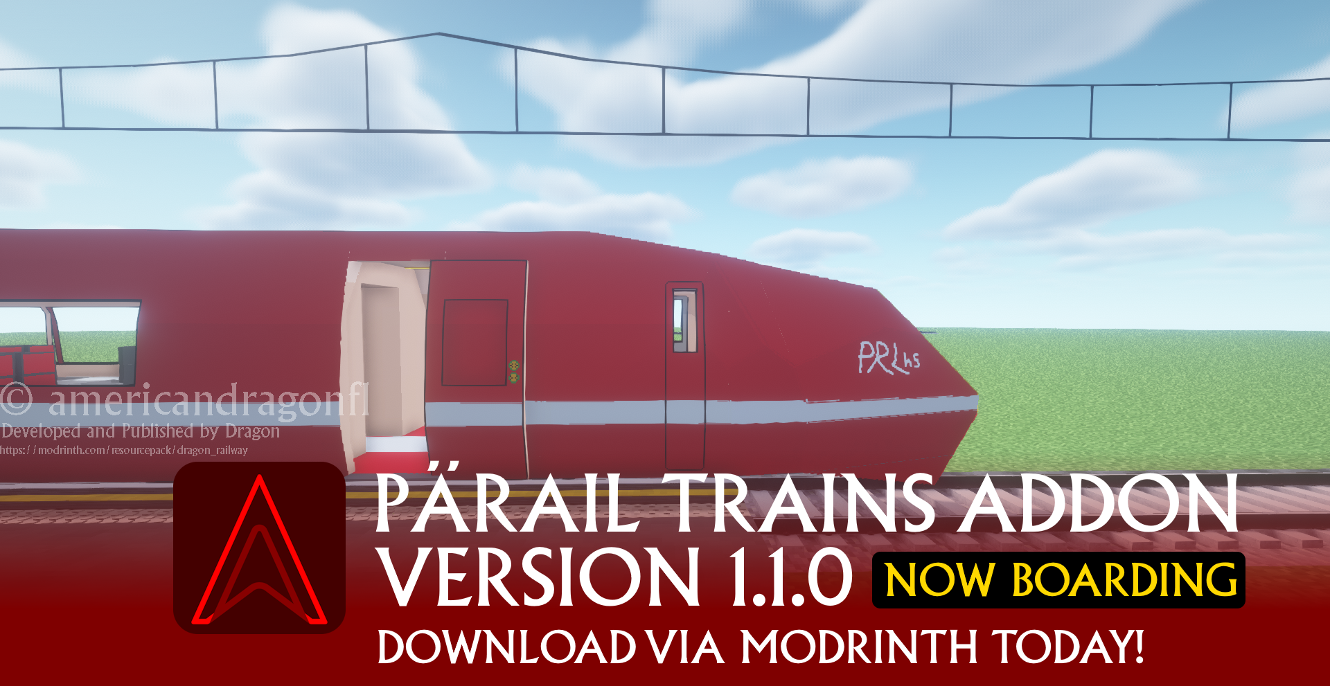 The Pärail Trains Addon Minecraft Resource Pack