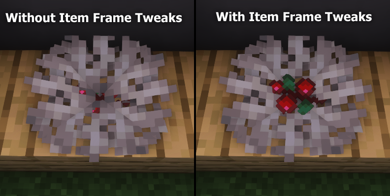 Item Frame Tweaks Minecraft Mod