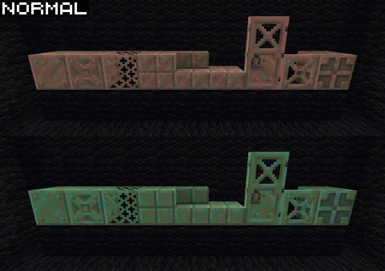 Uniform Waxed Copper Minecraft Resource Pack