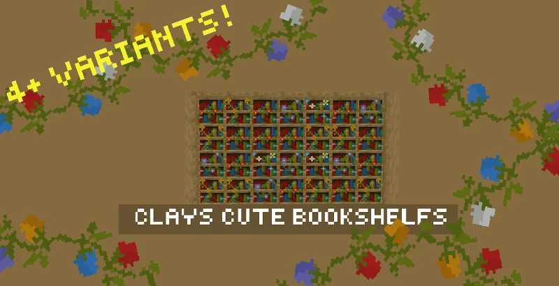 Clays Cottagecore Bookshelves — SkinMC