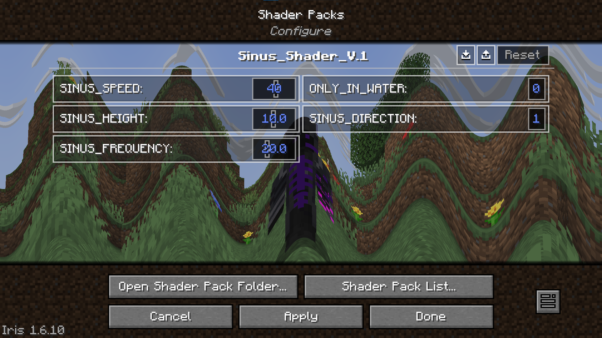Sinus Shader - Sine Wave - Gallery