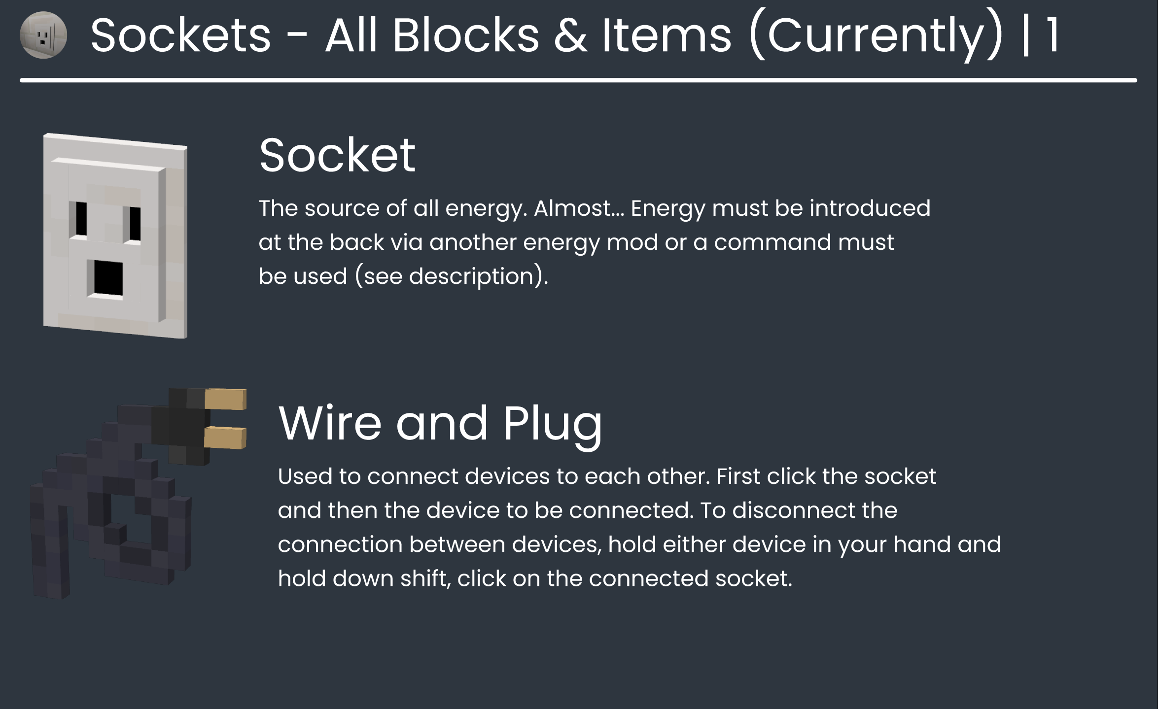 Sockets & Devices - Gallery