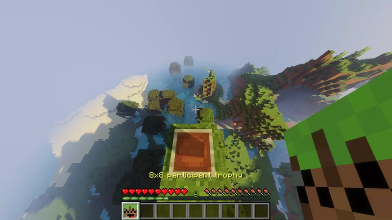 8x8 Challange participant trophy