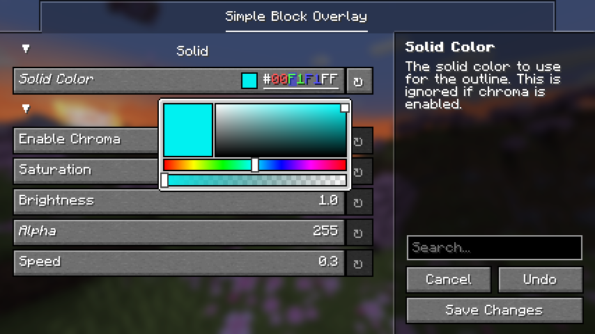 Simple Block Overlay - Minecraft Mod