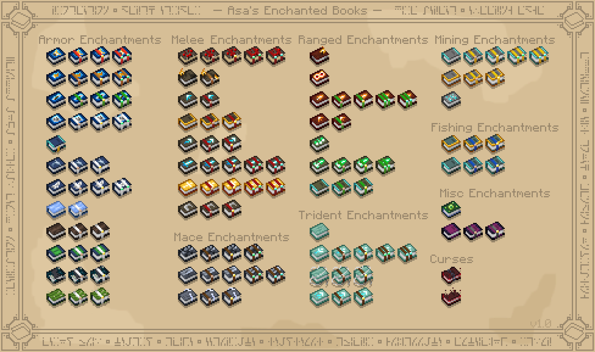 Asa's Enchanted Books Minecraft Texture Pack