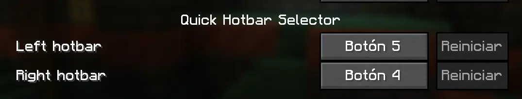 Quick Hotbar Selector - Minecraft Mod