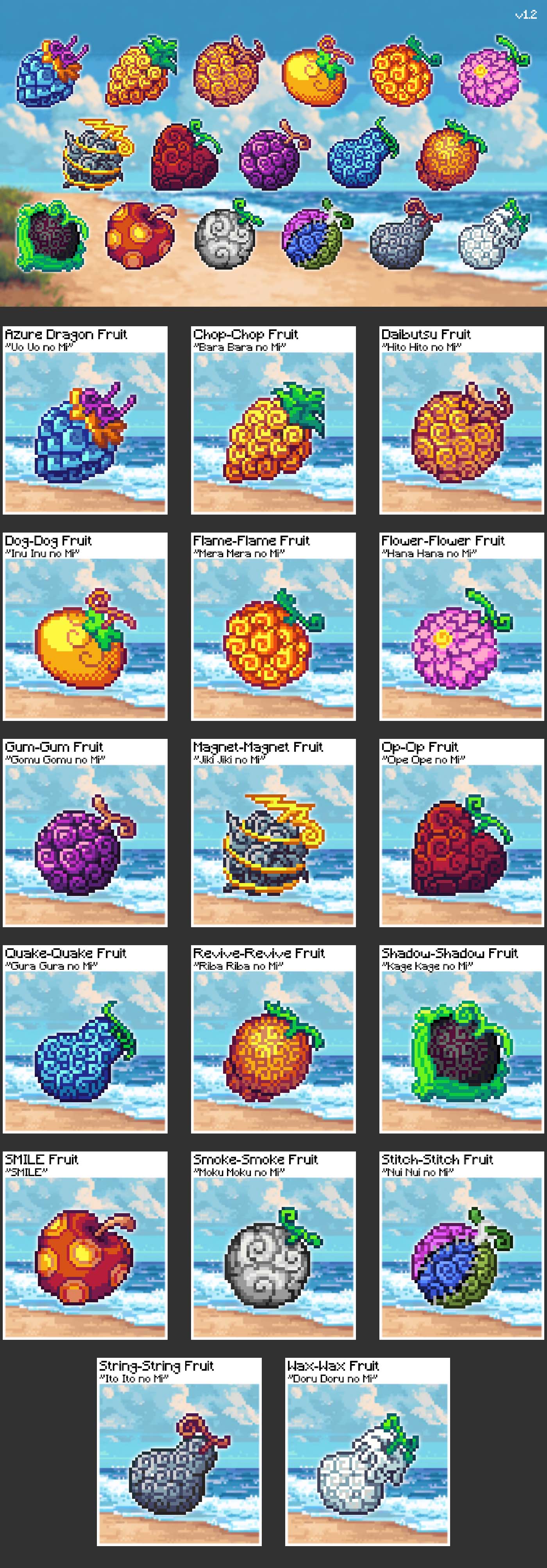 One Piece Devil Fruits | Gapple CIT - Minecraft Resource Pack