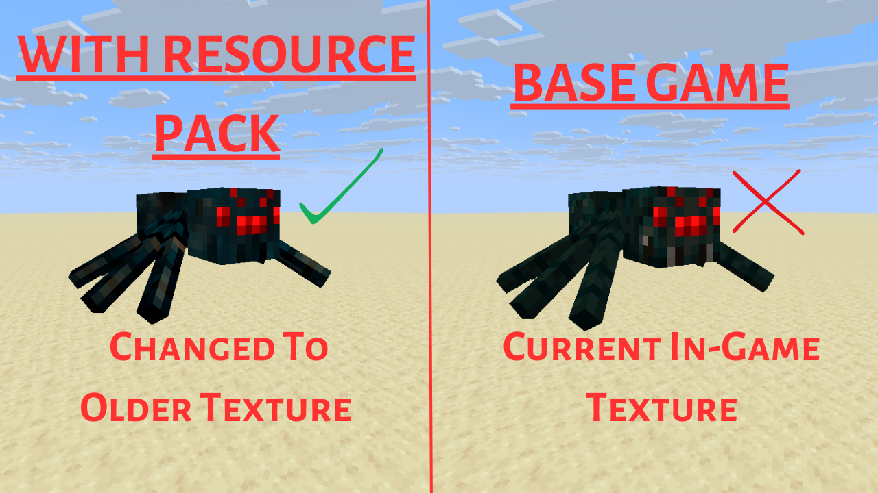 Original Cave Spider Texture - Minecraft Resource Pack