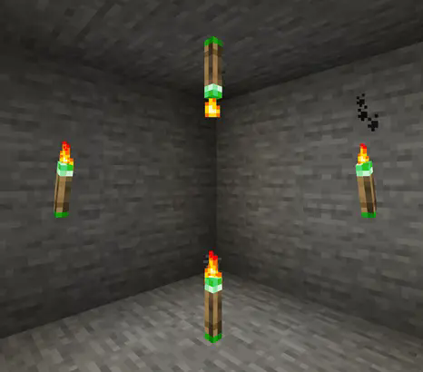 Sticky Torches - Minecraft Mod