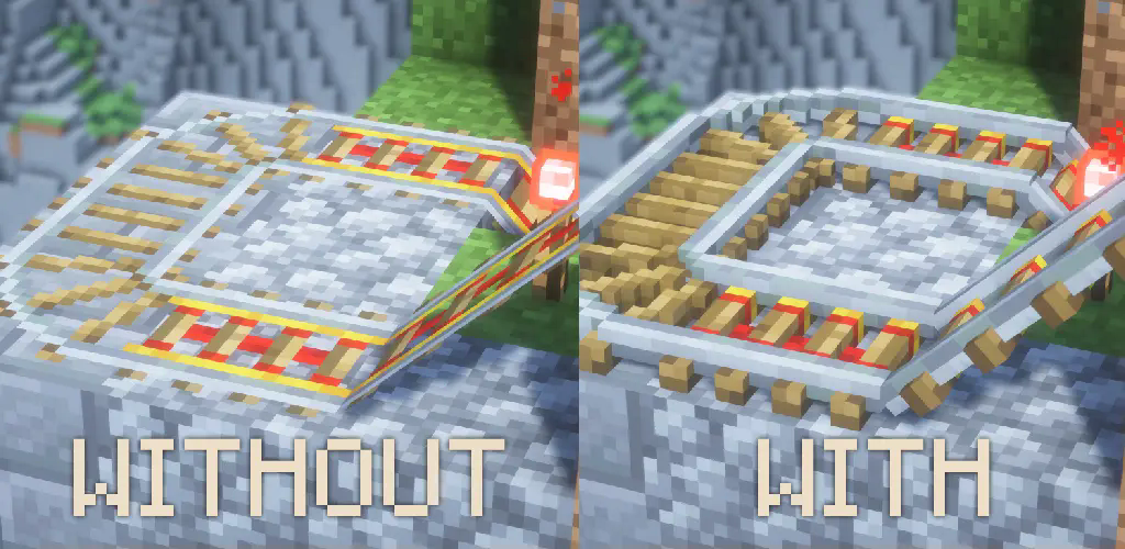 twoTreeD_Rails - Minecraft Resource Pack