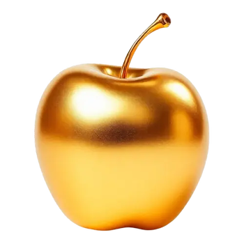 Realistic golden apple - Gallery