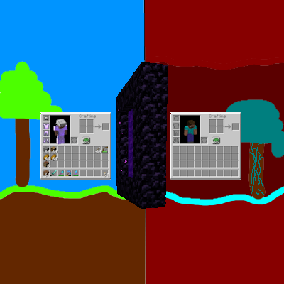 Dimension Localized Inventories - Minecraft Mod