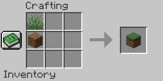Grass block crafting - Gallery