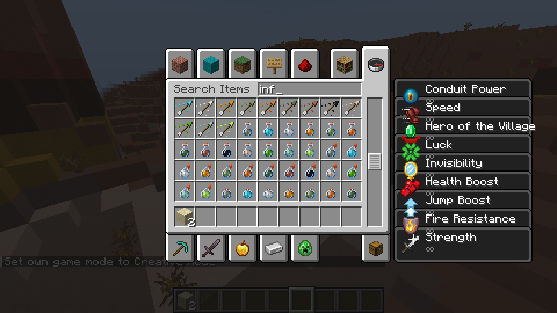 infinite potions — SkinMC