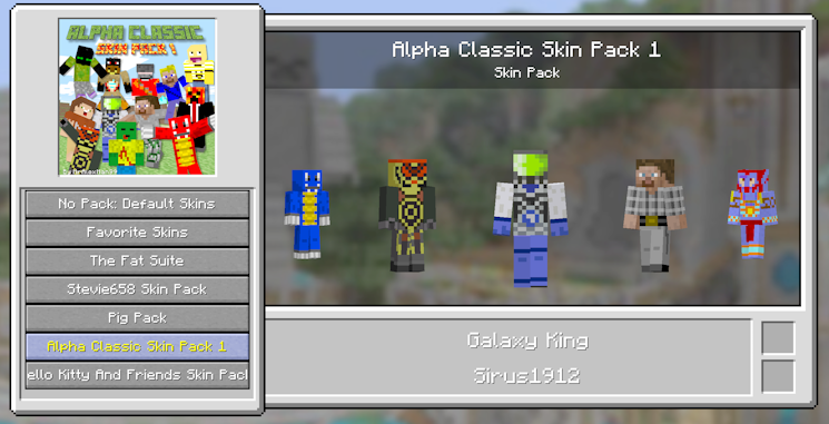 Legacy4J Early Java Clasic Skin Pack 1 — SkinMC